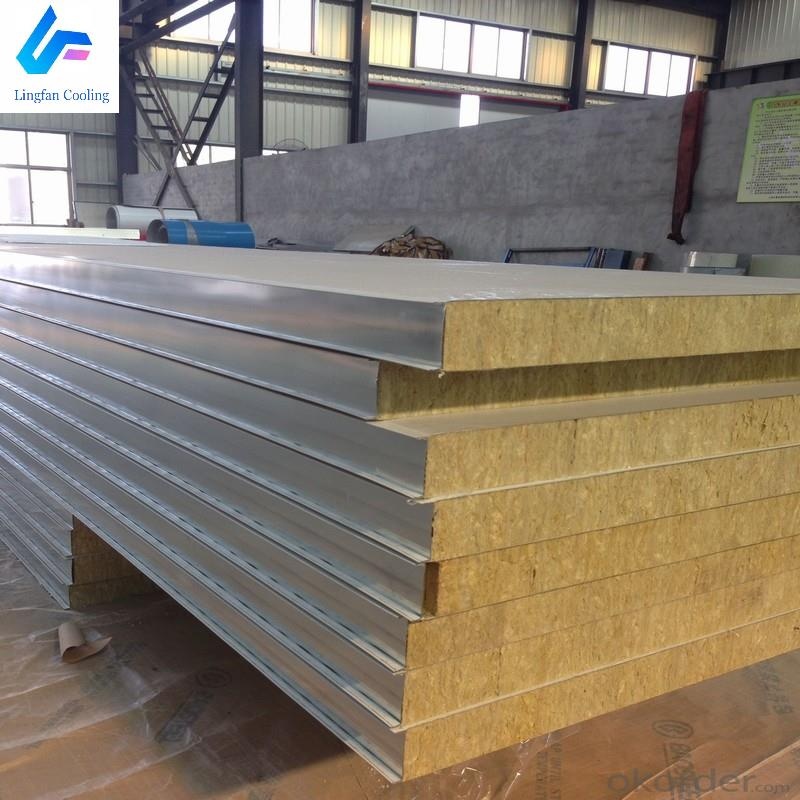 High quality CE recognized China production sandwich rock wool ...